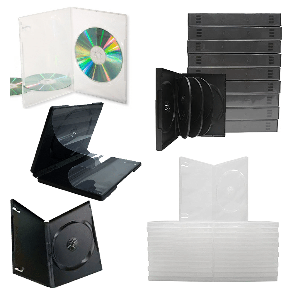 10in1 Black DVD Cases ‣ Blank Media | Promotional Branding
