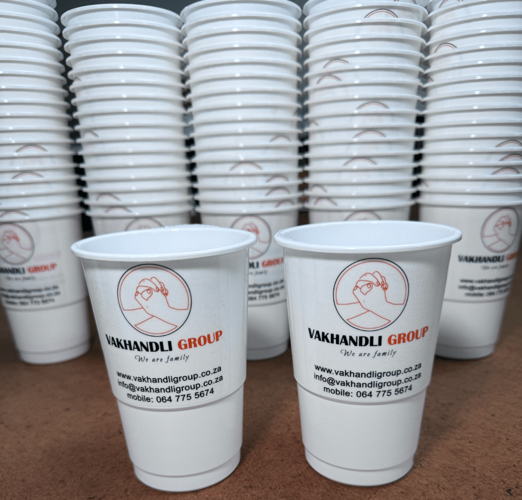 White Plastic Cup | Blank Media | First-Class Branding Solutions since 2005